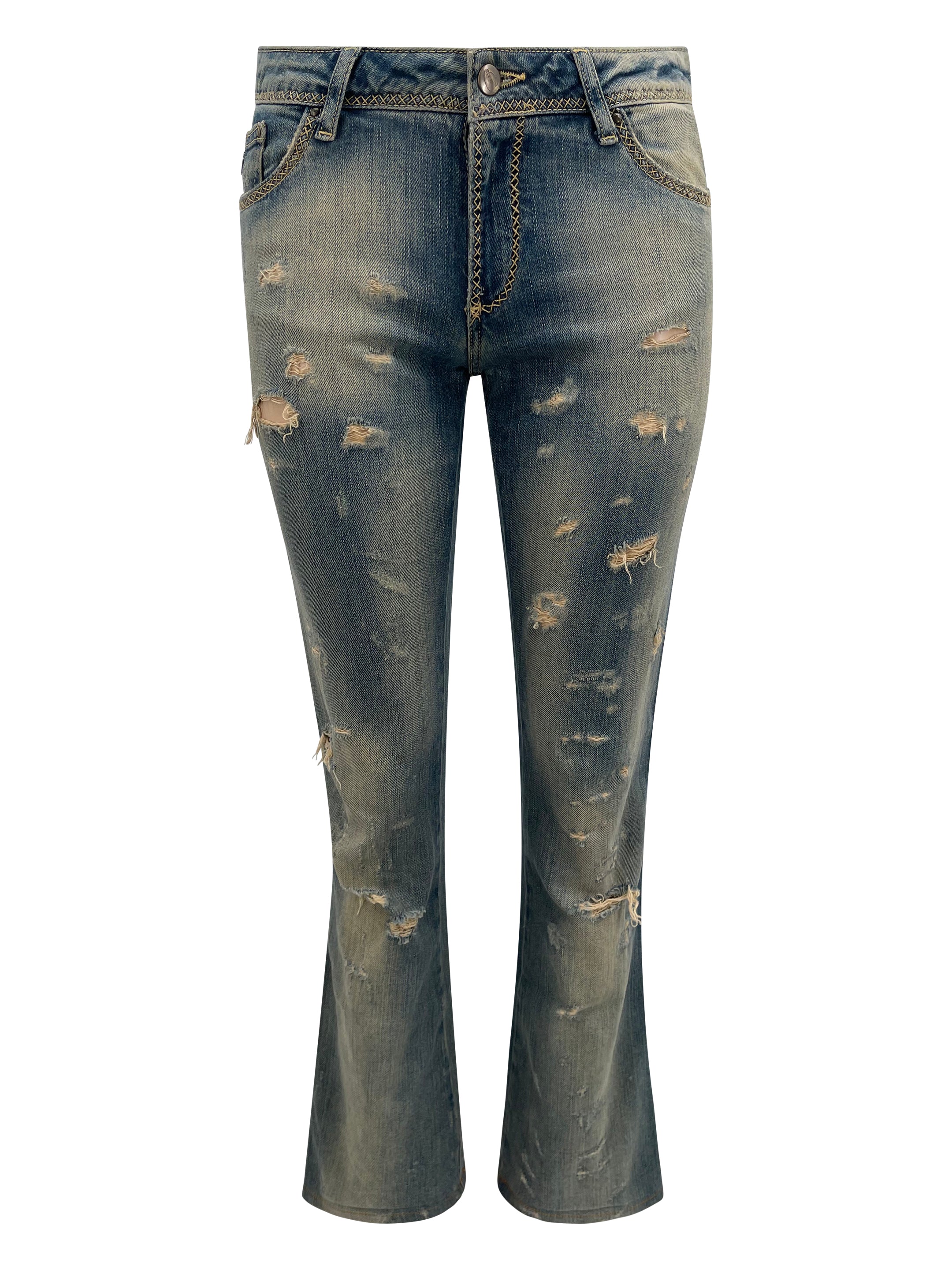 Vintage Just Cavalli Low Rise Distress Jeans — ONFEMME - ONFEMME By ...